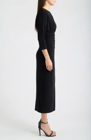 Vince Camuto Ity Tucked Dolman Sleeve Dress - Black