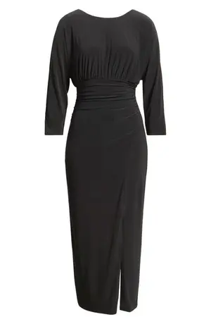 Vince Camuto Ity Tucked Dolman Sleeve Dress - Black