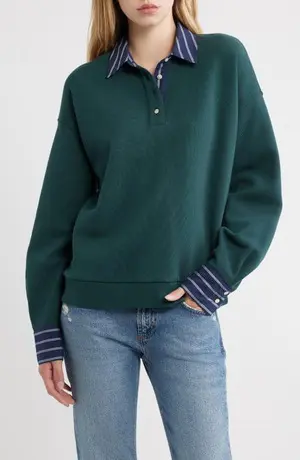 Rails Zavier Cotton Sweatshirt - Forest