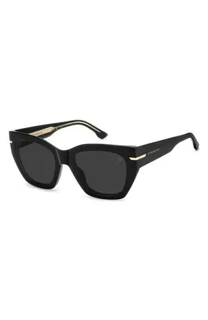 Victoria Beckham Vb 7017/s 52mm Rectangular Sunglasses - Black/grey