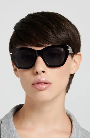Victoria Beckham Rectangular Sunglasses - Black/grey