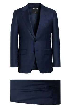 Zegna Trofeo Wool Suit - Blue