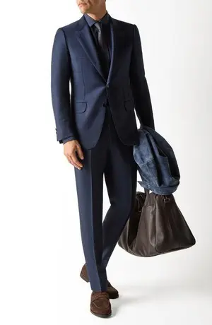 Zegna Trofeo Wool Suit - Blue