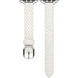 POSH TECH Carmen Perforated Leather Apple Watch® Watchband - Ivory