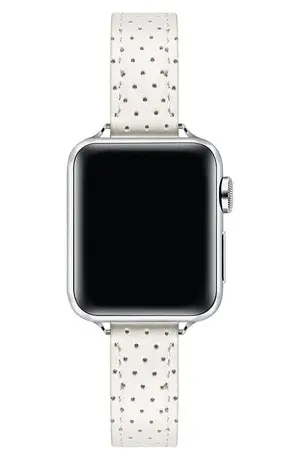 POSH TECH Carmen Perforated Leather Apple Watch® Watchband - Ivory
