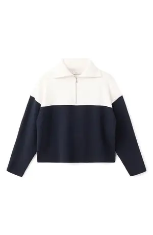 Mango Bicolour High Collar Sweater