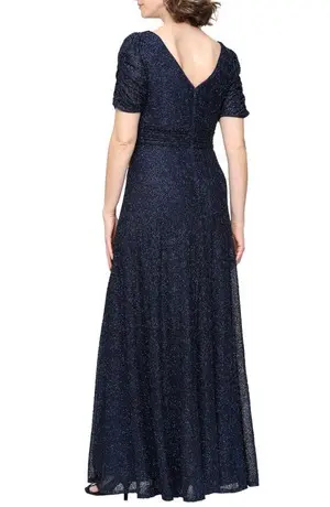 Alex Evenings Sequin Empire Waist Gown