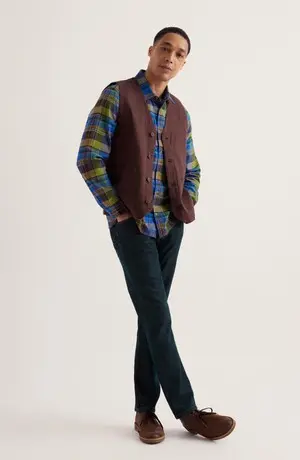 SEASALT CORNWALL Tollgate Linen & Organic Cotton Vest