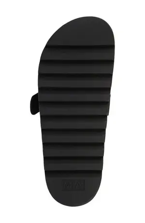Mia Zaina Buckled Mule With Lug Sole - Black