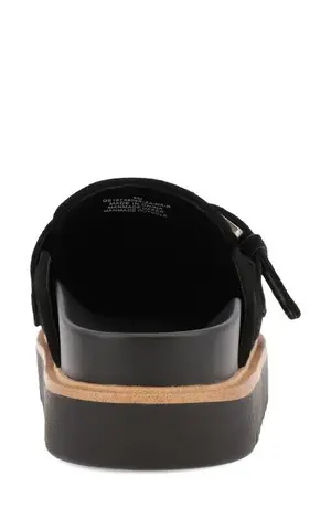Mia Zaina Buckled Mule With Lug Sole - Black