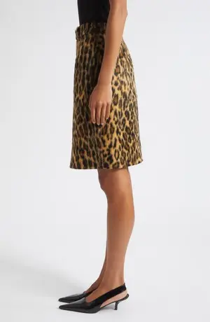 TOCCIN Noelle Faux Fur Pencil Skirt