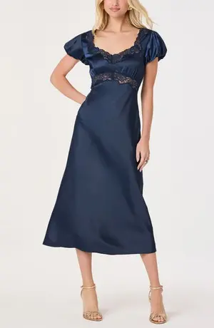 Astr The Label Almandina Dress - Navy