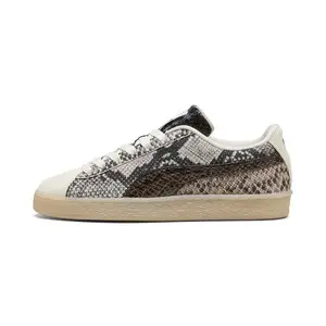 PUMA Suede Snake Print Sneakers - White