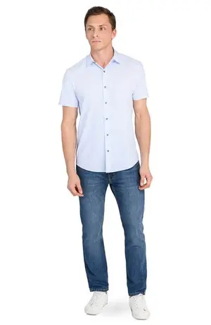 W.R.K Trim Fit Short Sleeve Performance Button-up Shirt