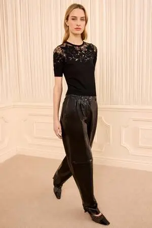 Ulla Johnson Ella Short Sleeve Lace Top