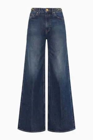 Ulla Johnson Stretch Valory Flare Jeans With Horse-bit Hardware - Nile