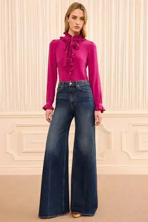 Ulla Johnson Stretch Valory Flare Jeans With Horse-bit Hardware