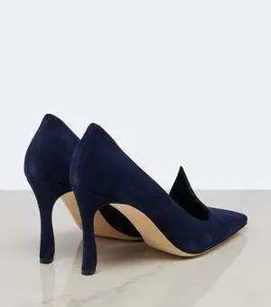 Manolo Blahnik Maldite Suede Pumps