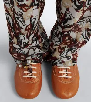 Dries Van Noten Embellished Leather Sneakers