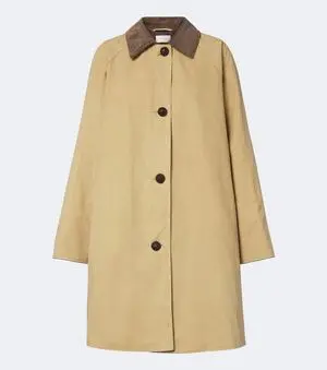 THE ROW Ina Cotton Gabardine Coat - Beige
