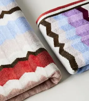 Missoni Eva Zigzag Set Of 2 Cotton Terry Towels