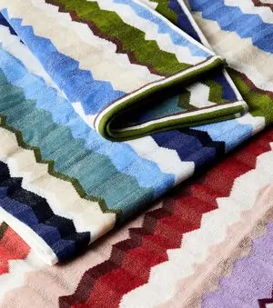 Missoni Eva Zigzag Set Of 2 Cotton Terry Towels - Multicoloured