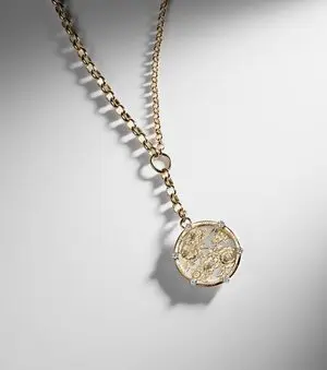FOUNDRAE 18kt Yellow Diamond Pendant Necklace