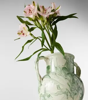CABANA Marbled Ceramic Vase