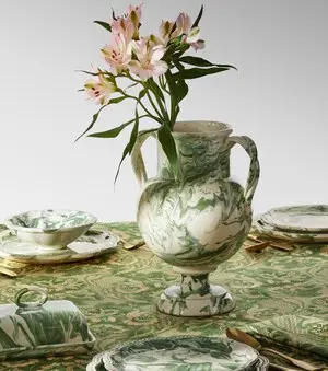 CABANA Marbled Ceramic Vase