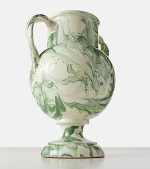 CABANA Marbled Ceramic Vase