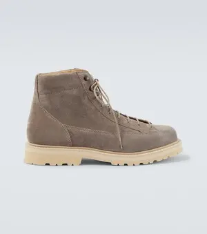 Brunello Cucinelli Suede Ankle Boots - Brown