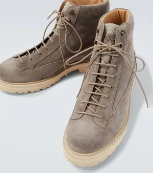 Brunello Cucinelli Suede Ankle Boots