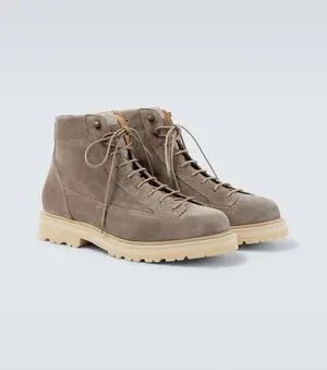 Brunello Cucinelli Suede Ankle Boots