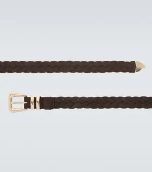Brunello Cucinelli Braided Suede Belt