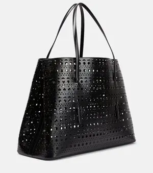 Alaïa Mina 50 Large Leather Tote Bag
