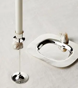 TAVARES 1922 Shell Sterling Candle Holder