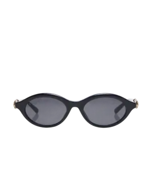 Gucci Horsebit Round Sunglasses - Black