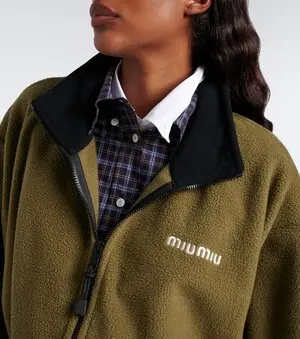 Miu Miu Oversized Fleece Jacket