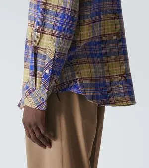 GOD'S TRUE CASHMERE Tartan Cashmere Shirt