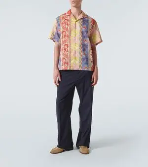 Etro Printed Cotton Bowling Shirt