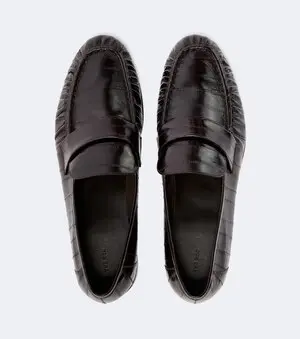 THE ROW Soft Eel Leather Loafers