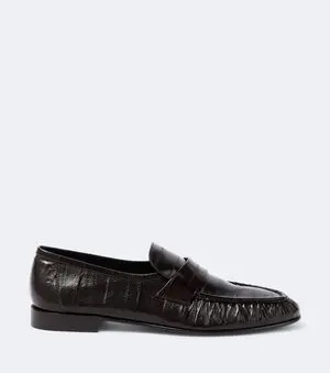 THE ROW Soft Eel Leather Loafers
