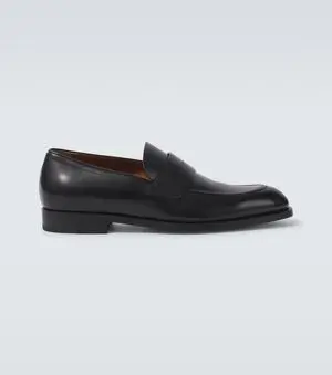Zegna Leather Penny Loafers