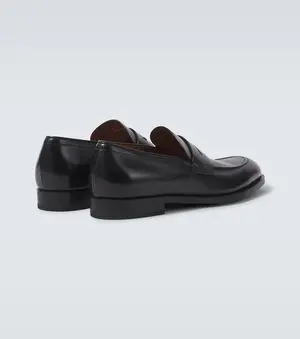Zegna Leather Penny Loafers