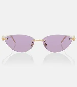 Cartier Clash De Cat-eye Sunglasses - Gold