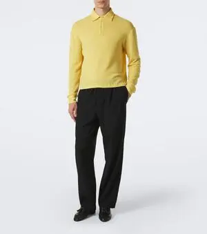 THE ROW Reyes Cashmere And Silk Polo Sweater