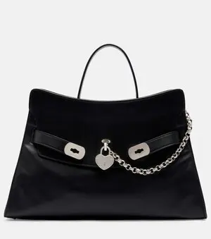 Alexander McQueen Locke Medium Leather Tote Bag