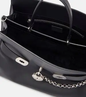 Alexander McQueen Locke Medium Leather Tote Bag
