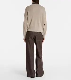 Brunello Cucinelli Ribbed-knit Cashmere-blend Sweater