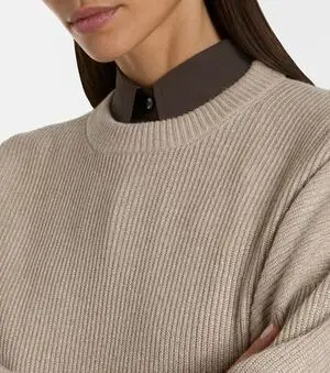 Brunello Cucinelli Ribbed-knit Cashmere-blend Sweater